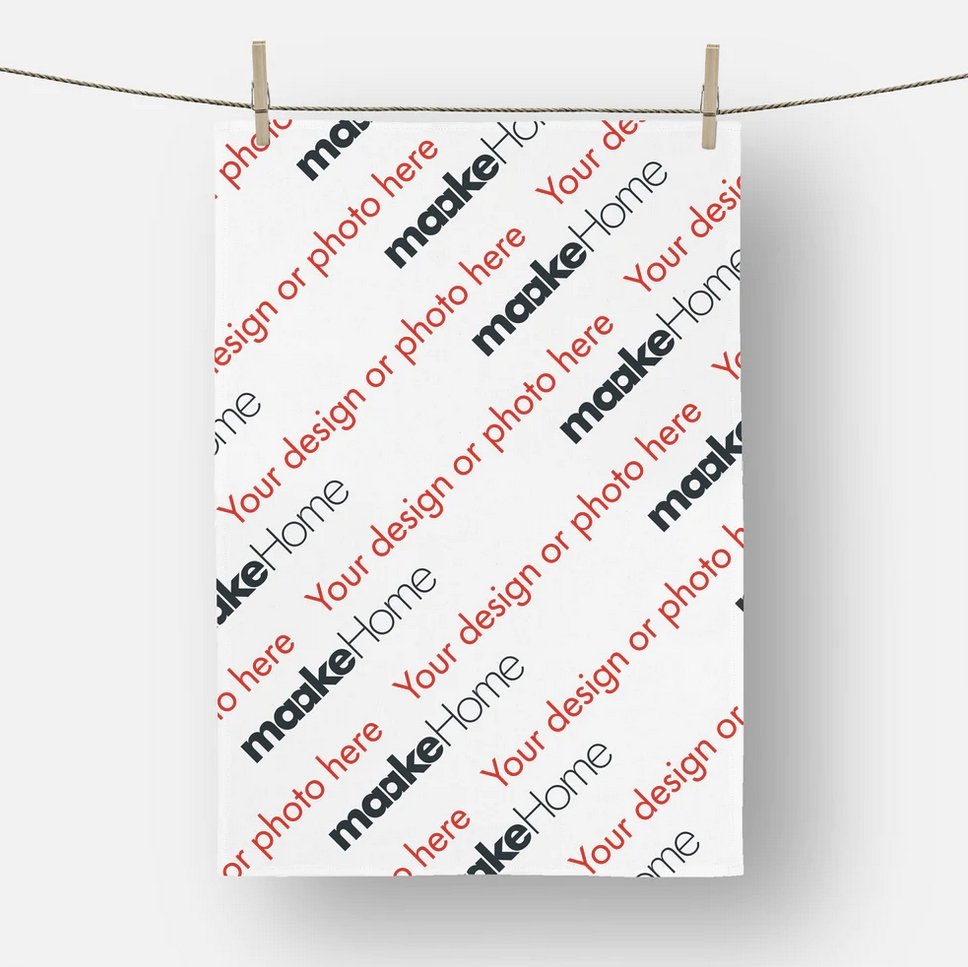 Custom Printed Tea Towel- Sustainably printed tea towel – maake
